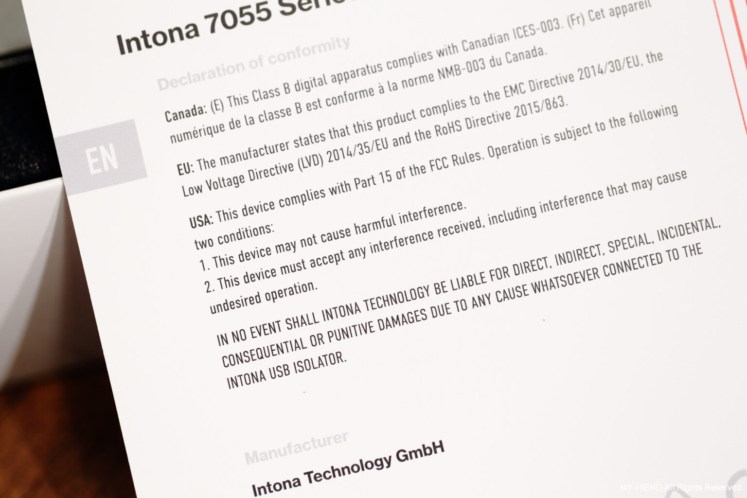 最專精有效的產品: 德國Intona USB3.0 SuperSpeed Isolator隔離器 – MY-HiEND